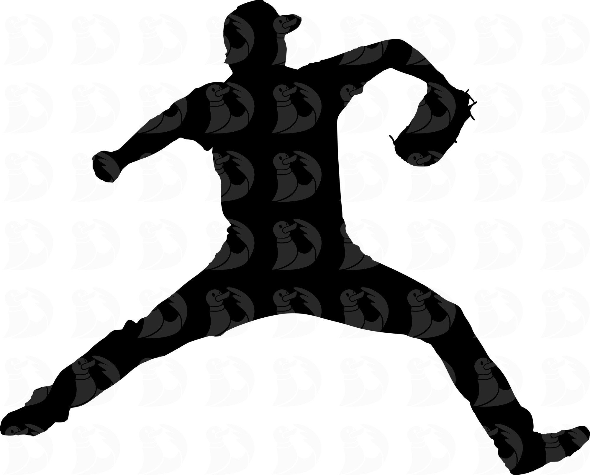 Baseball SVG Bundle, Silhouette Baseball Player Svgs, Women's Baseball ...