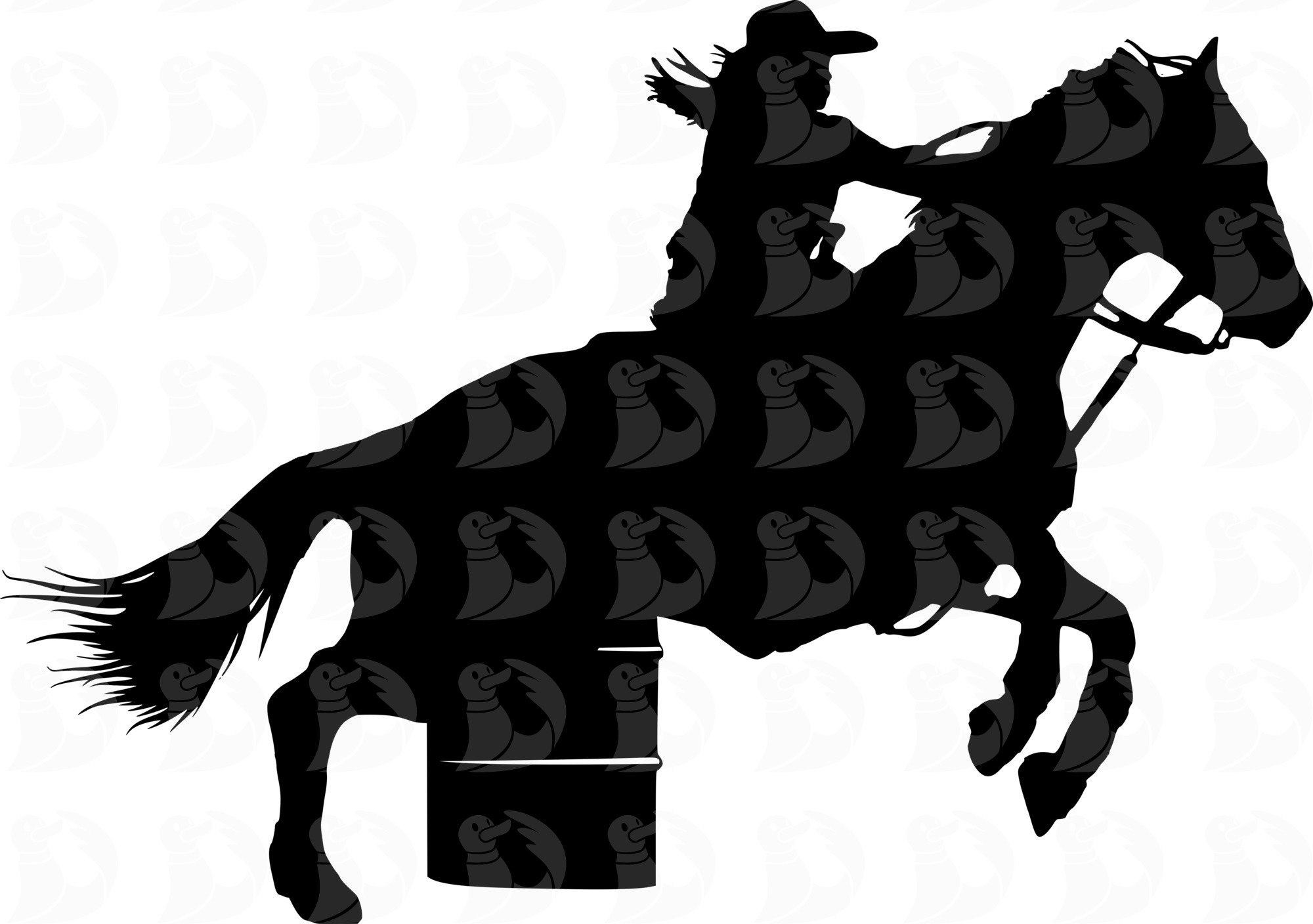 Barrel Racing SVG Bundle, Barrel Racer Svg, Turn and Burn Barrel Racing ...