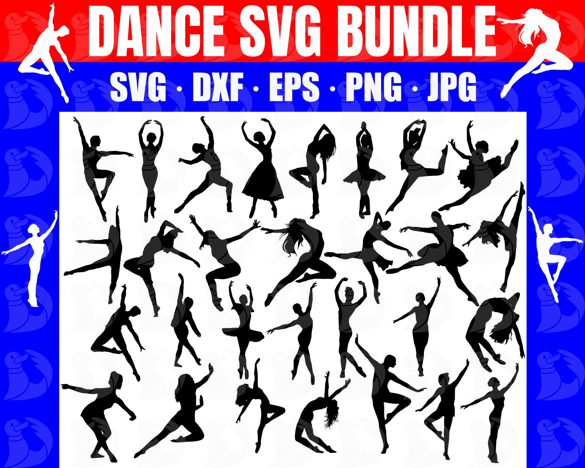 Dance SVG Bundle, Dance Clipart, Dance PNG, Dancer Cricut, Dance Mom ...