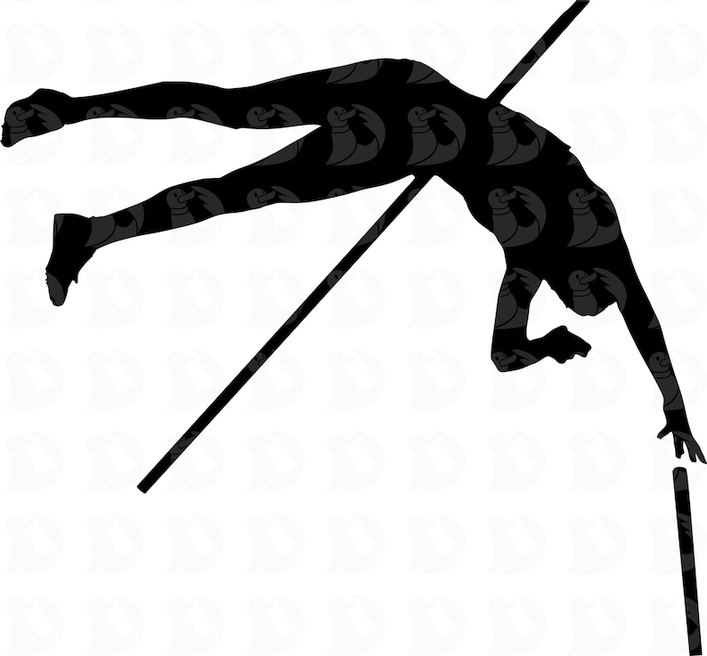 Pole Vaulting SVG Bundle, Track and Field Clipart, Pole Vault Svgs ...