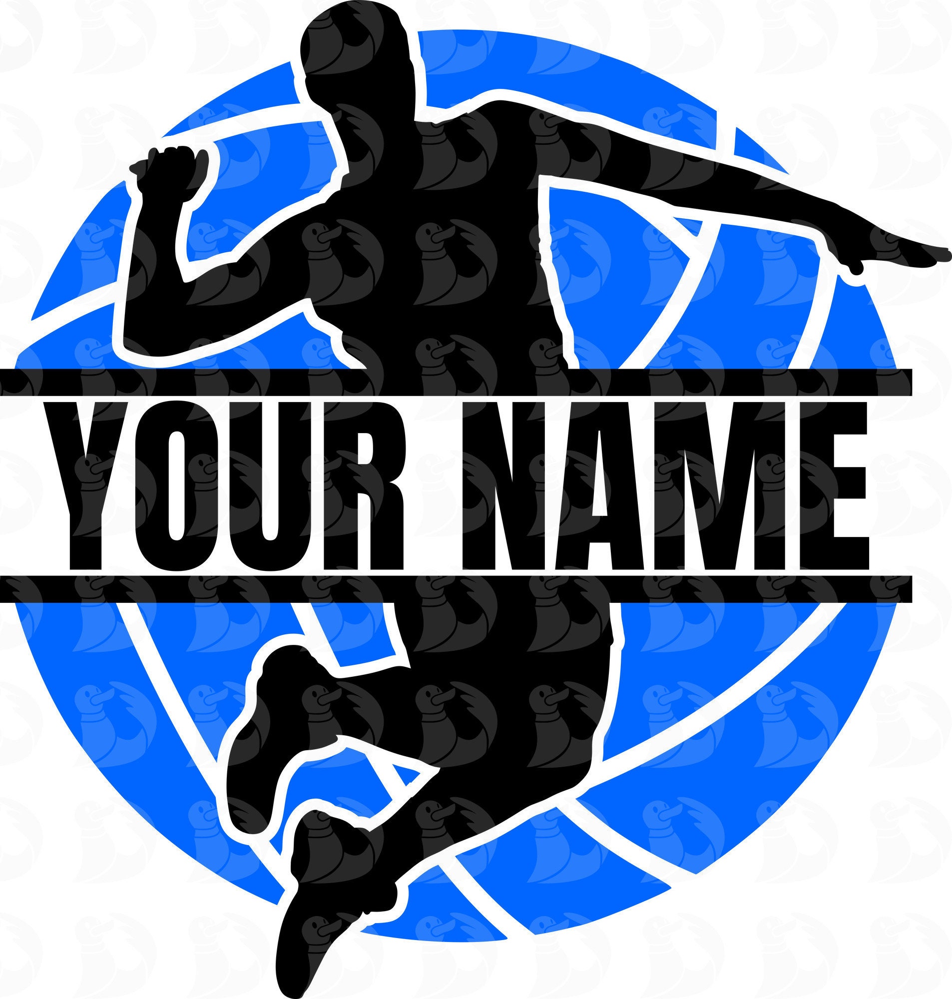 Volleyball Monogram SVG, Personalized Volleyball Design, Custom ...