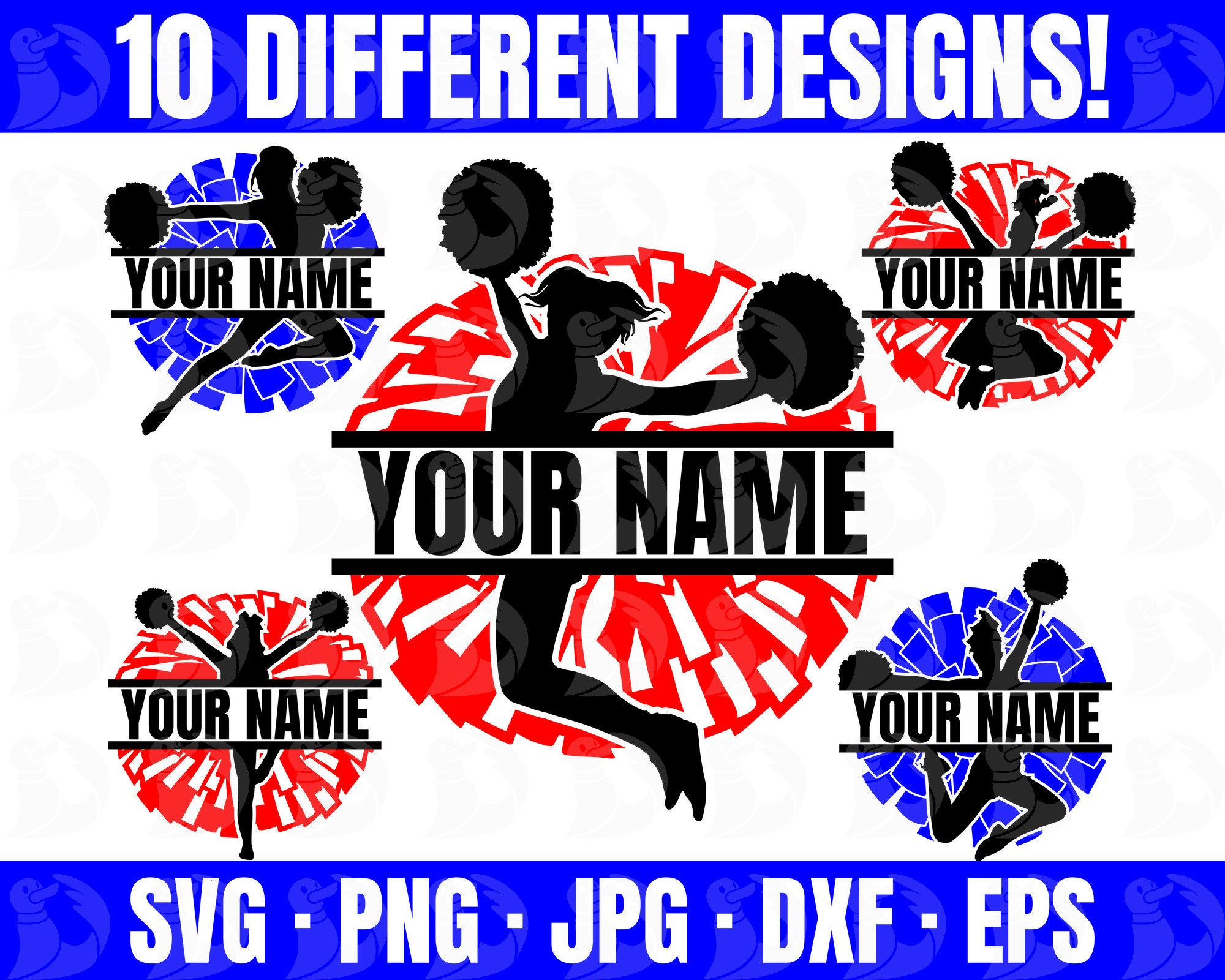 Cheer Monogram SVG, Personalized Cheer Design, Custom Chearleading ...