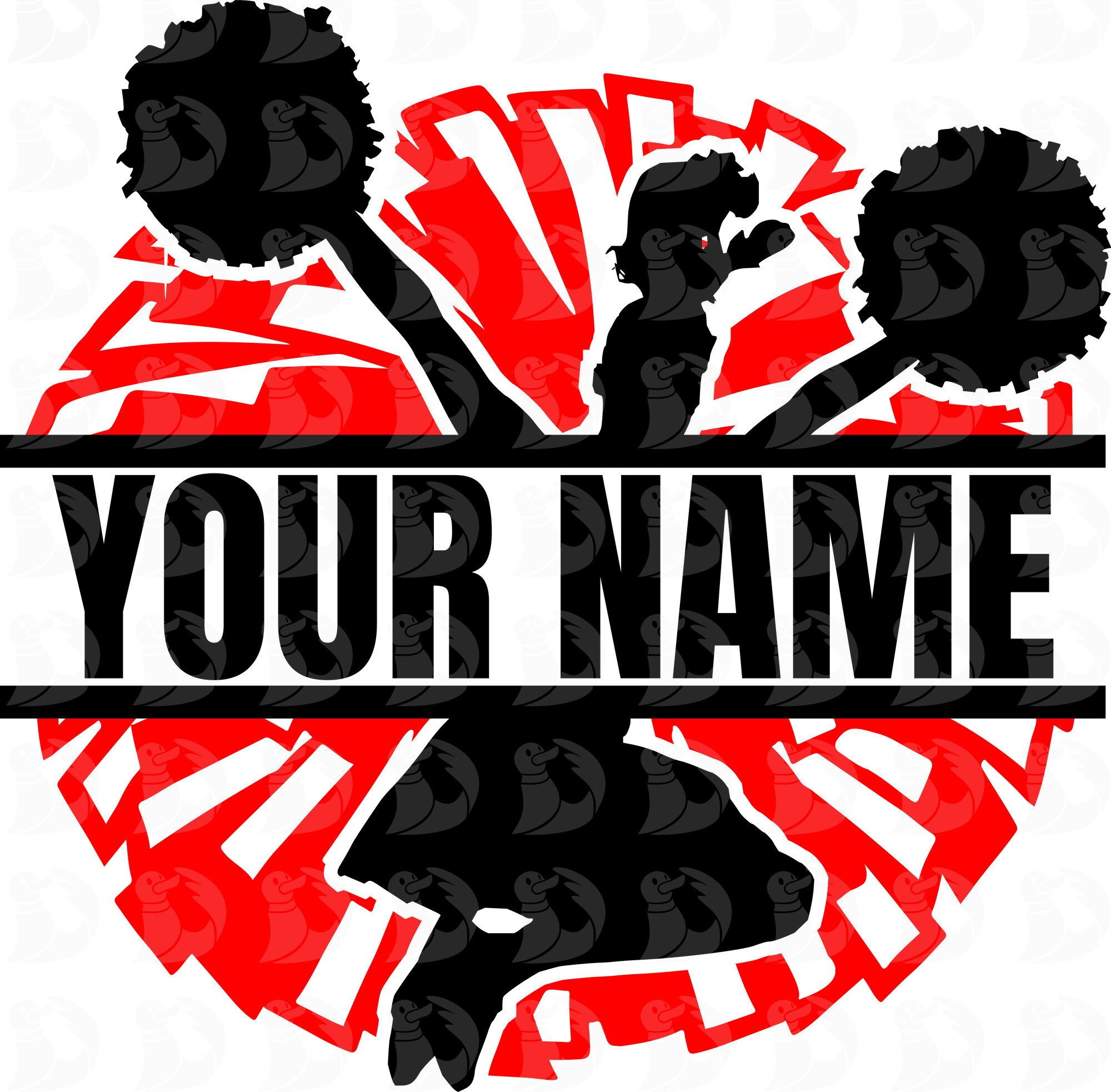 Cheer Monogram SVG, Personalized Cheer Design, Custom Chearleading ...