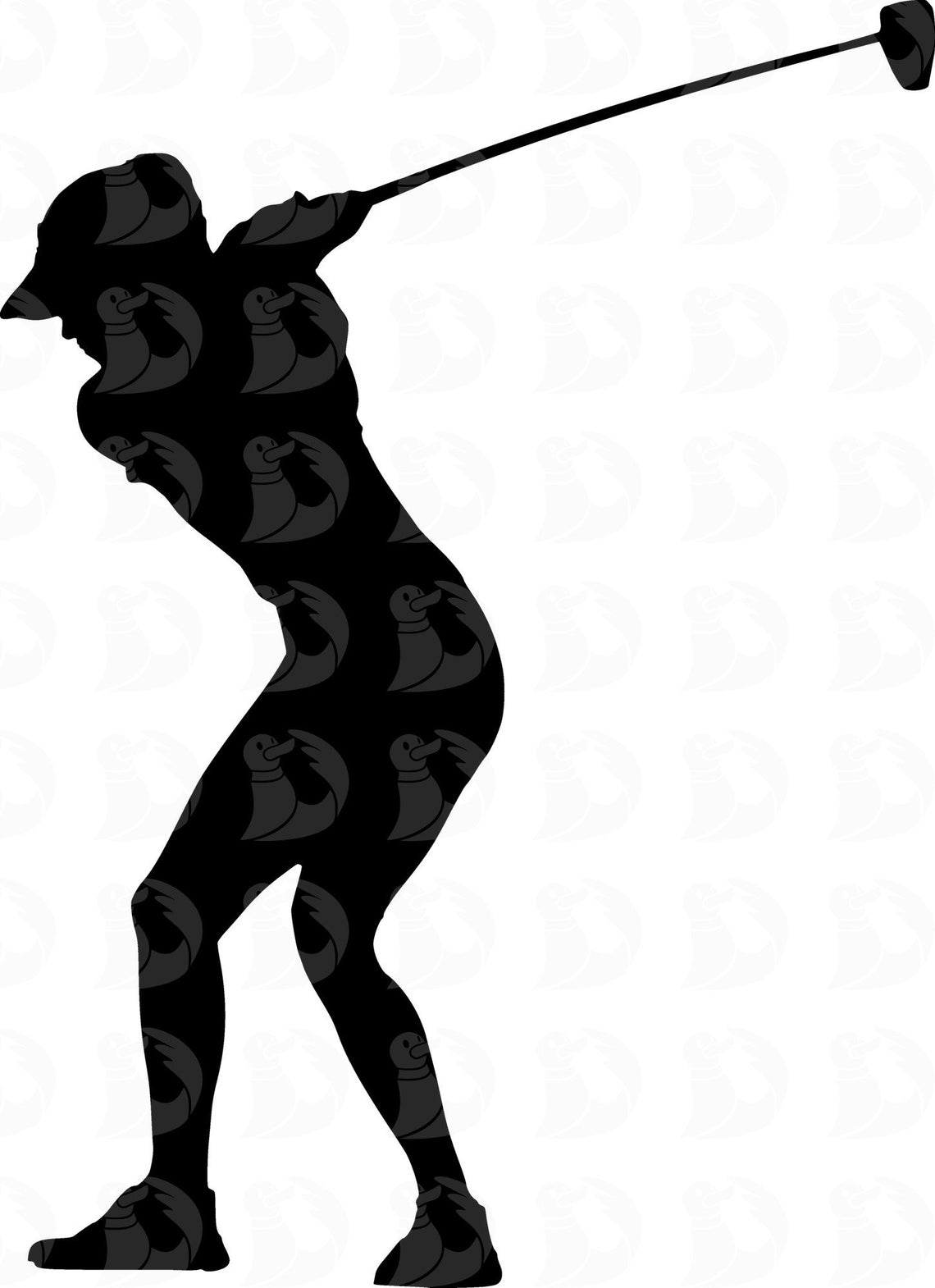 Women's Golf SVG Bundle, Women Golfers, Girls Golfing Silhouettes ...
