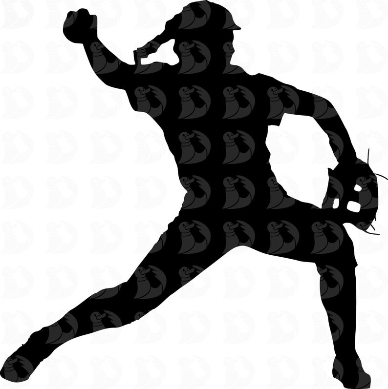 Softball Player SVG Bundle, Fastball Player Clipart, Softball PNG ...