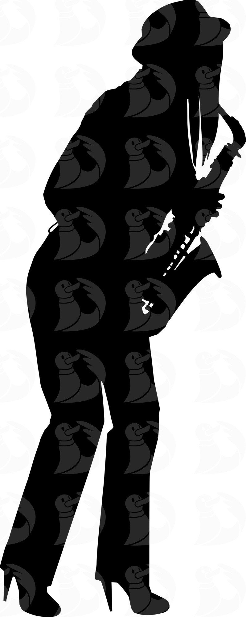 Saxophone Player SVG Bundle, Sax Player Silhouette Svgs, Tenor ...