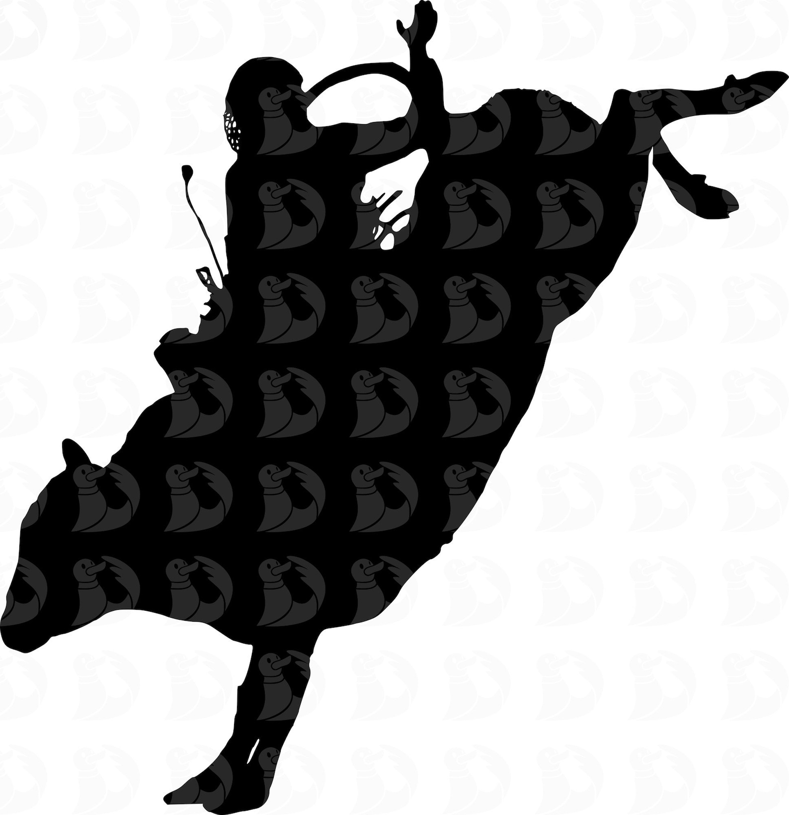 Bull Riding SVG, Rodeo Svgs, Bull Riding Silhouettes, Cowboy Riding ...