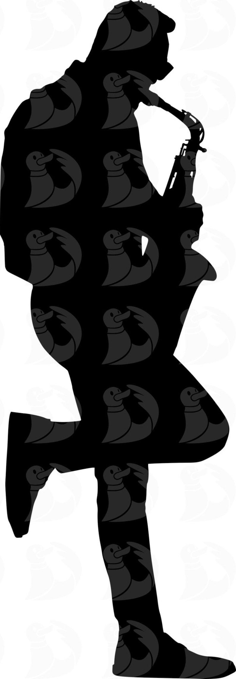 Saxophone Player SVG Bundle, Sax Player Silhouette Svgs, Tenor ...