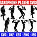 Saxophone Player SVG Bundle, Sax Player Silhouette Svgs, Tenor ...