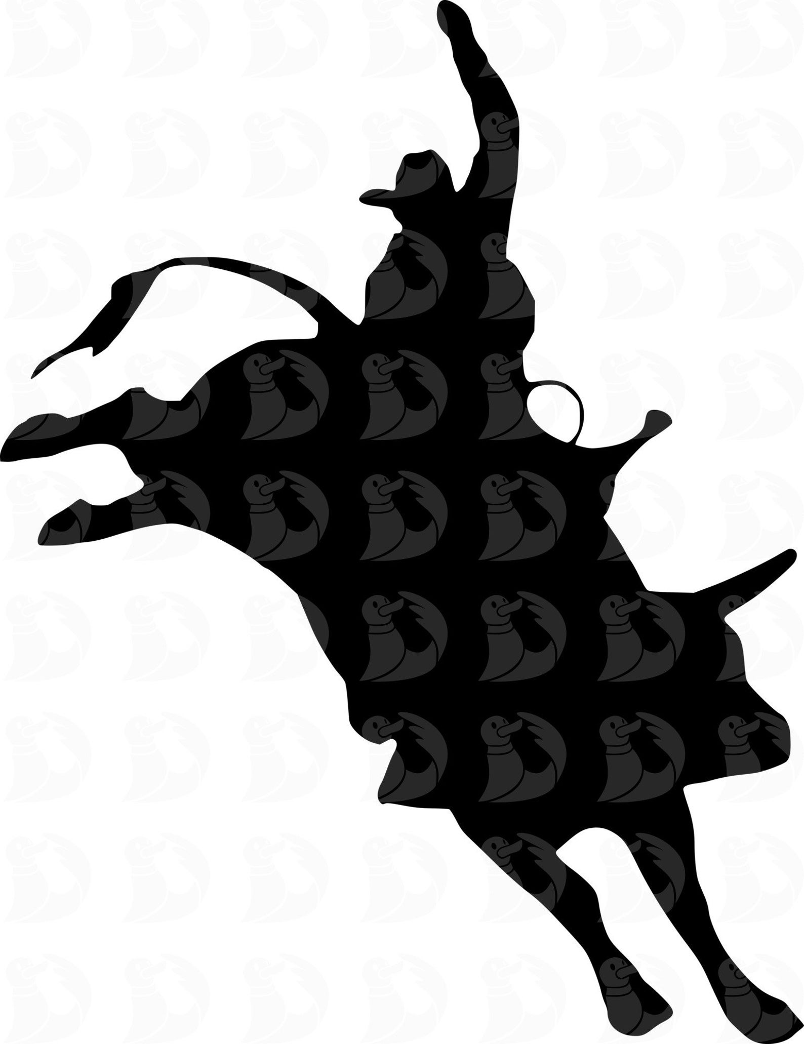 Bull Riding SVG, Rodeo Svgs, Bull Riding Silhouettes, Cowboy Riding ...