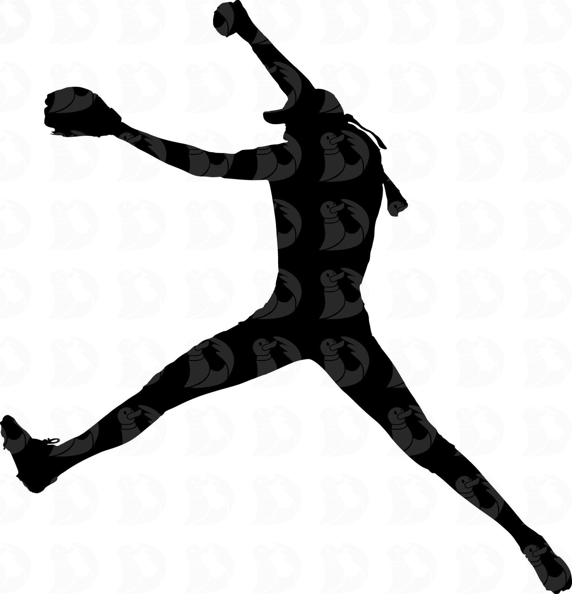 Softball Player SVG Bundle, Fastball Player Clipart, Softball PNG ...