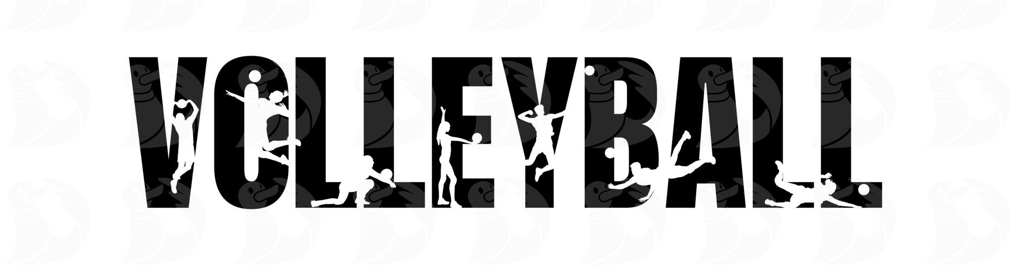 Volleyball Alphabet SVG Designs, Great for Volleyball Shirts, Wall Art ...
