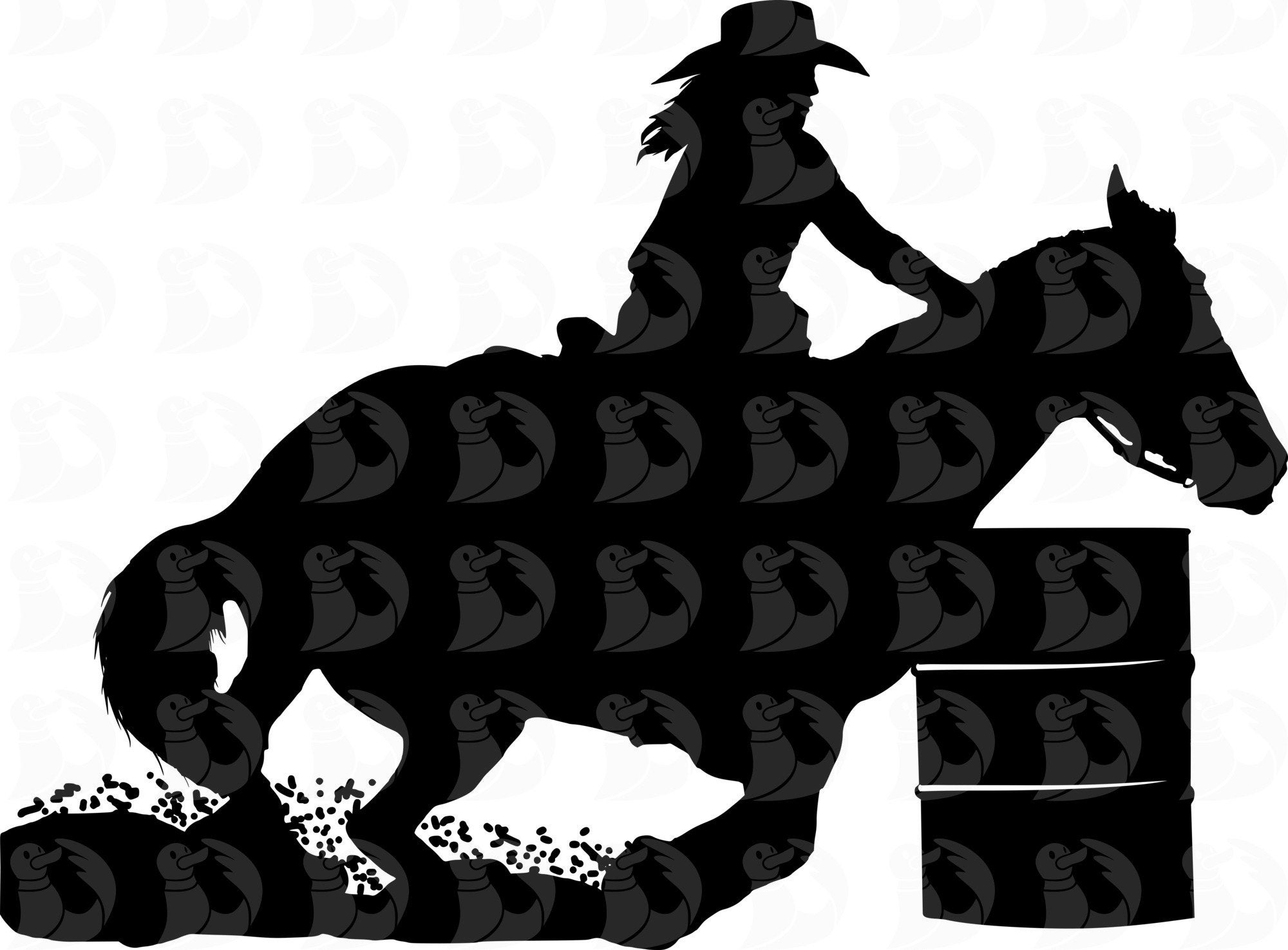 Barrel Racing SVG Bundle, Barrel Racer Svg, Turn and Burn Barrel Racing ...