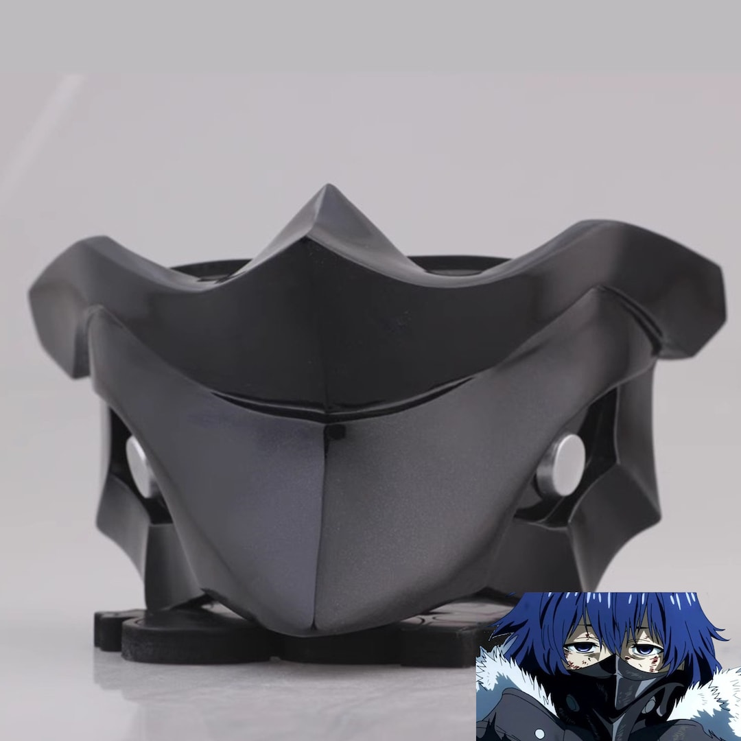 Kirishima Ayato Cos Mask/ Black Cos Mask/ Anime Cosplay Mask/ - Etsy