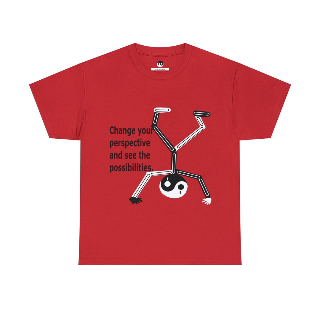 Yin Yang Character Upside Down With Words New Perspectives - Etsy