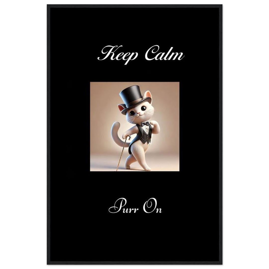 Keep Calm Cat Poster - Etsy