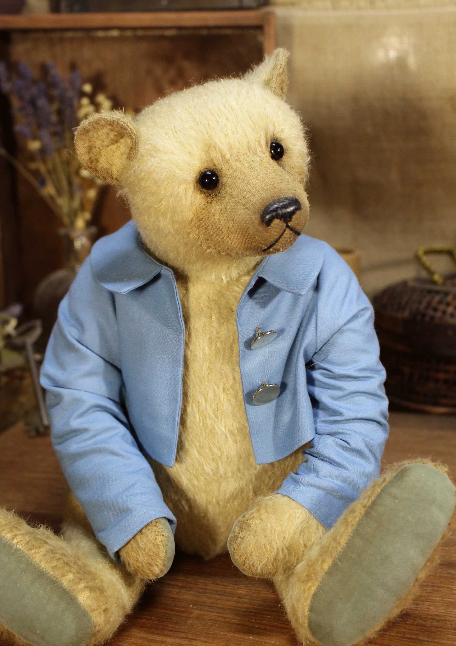 Artist Teddy Bear Pattern 16'' OOAK Mohair Jointed Teddy Bear Sewing ...