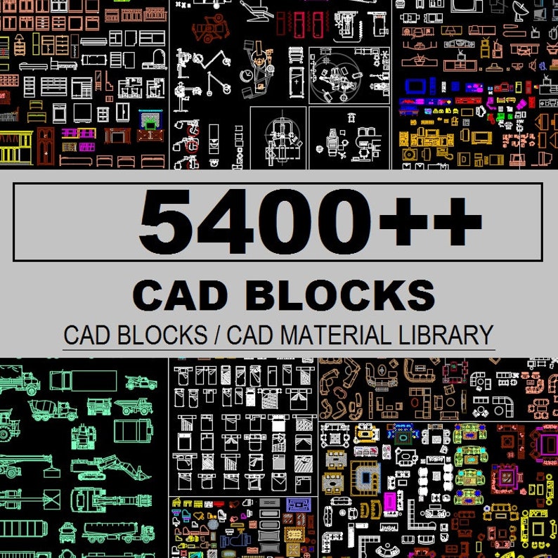 Autodesk | Autocad 2022-2099 | 5400++ CAD BLOCK MATERIALS for ...