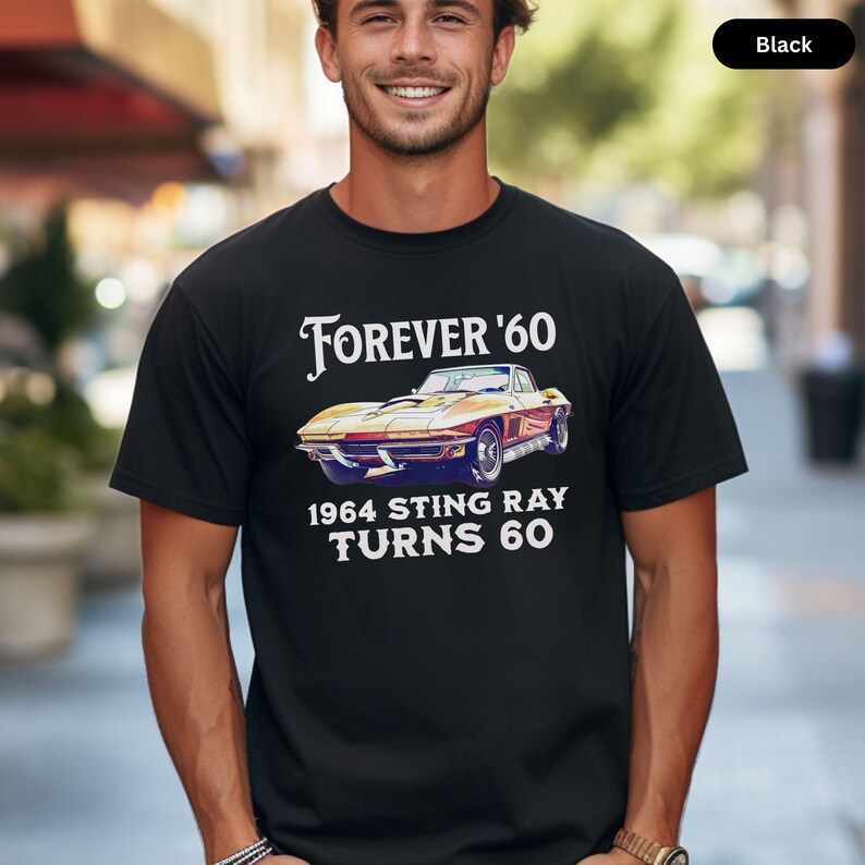 60th Birthday Shirt 1964 Stingray Muscle Car Celebrate 60th Birthday ...