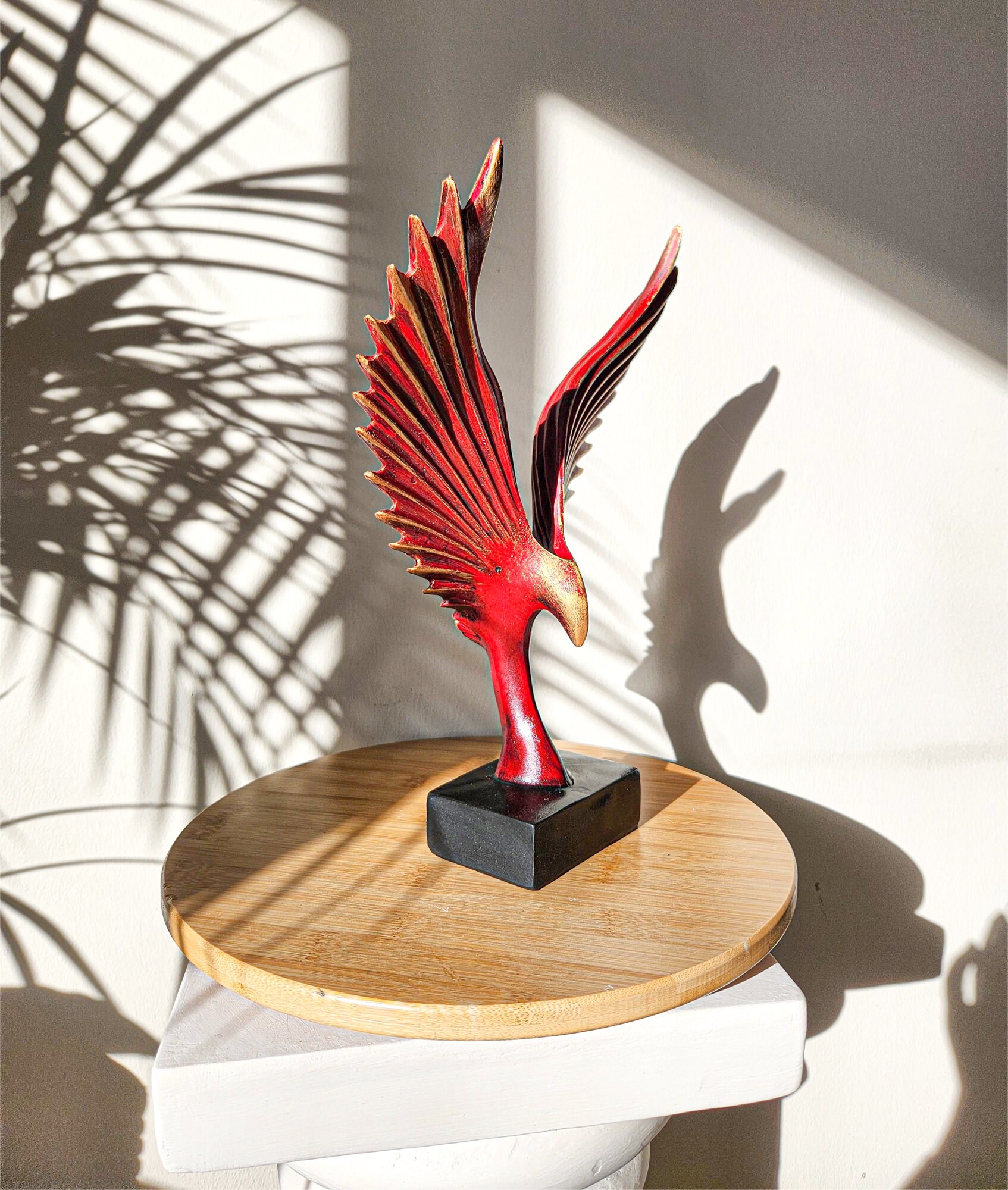 Red Phoenix Statue,legendary Bird Sculpture,ancient Phoenix,angel Bird ...