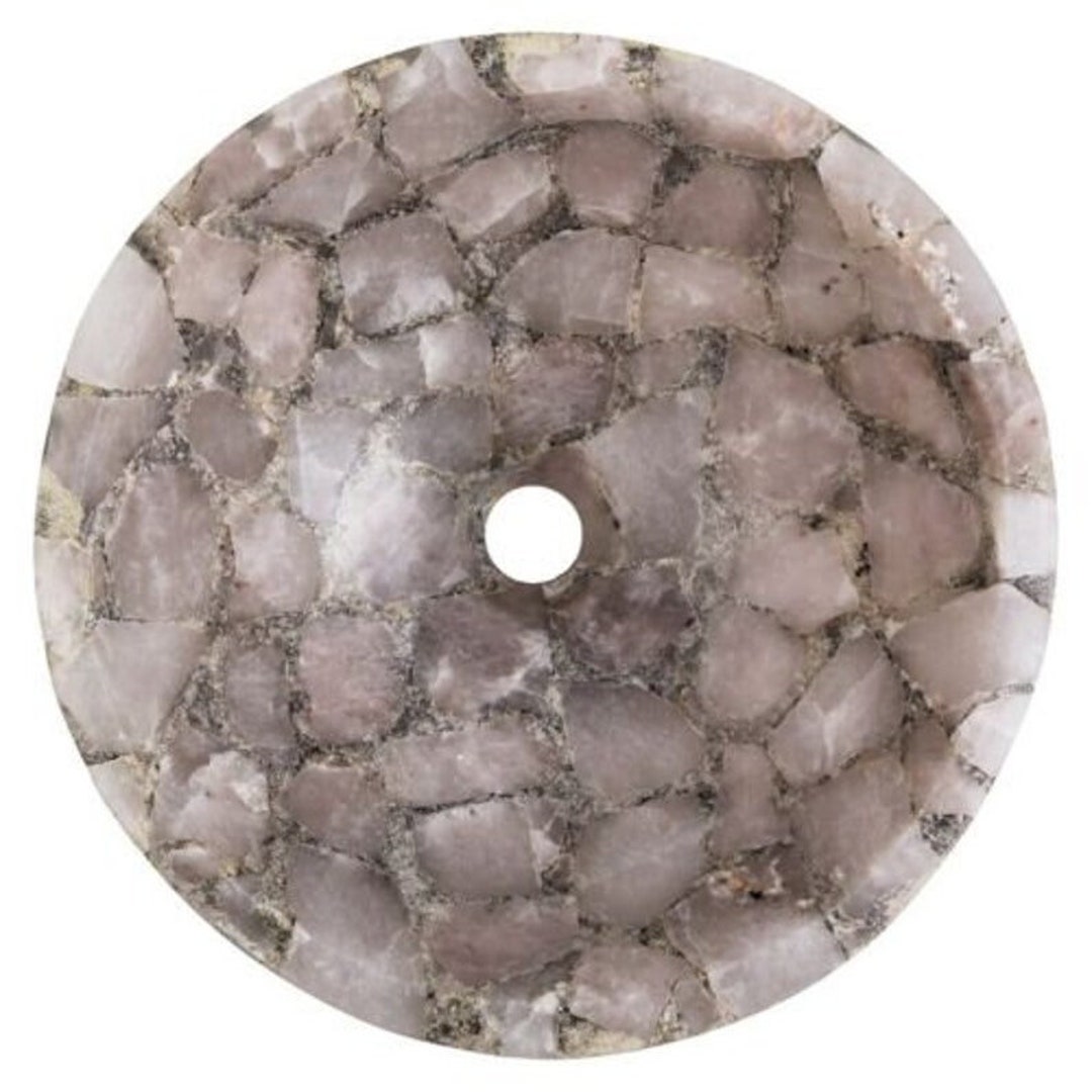 Smoky Quartz Wash Basin / Counter Top Sink / Round Quartz Stone Wash ...