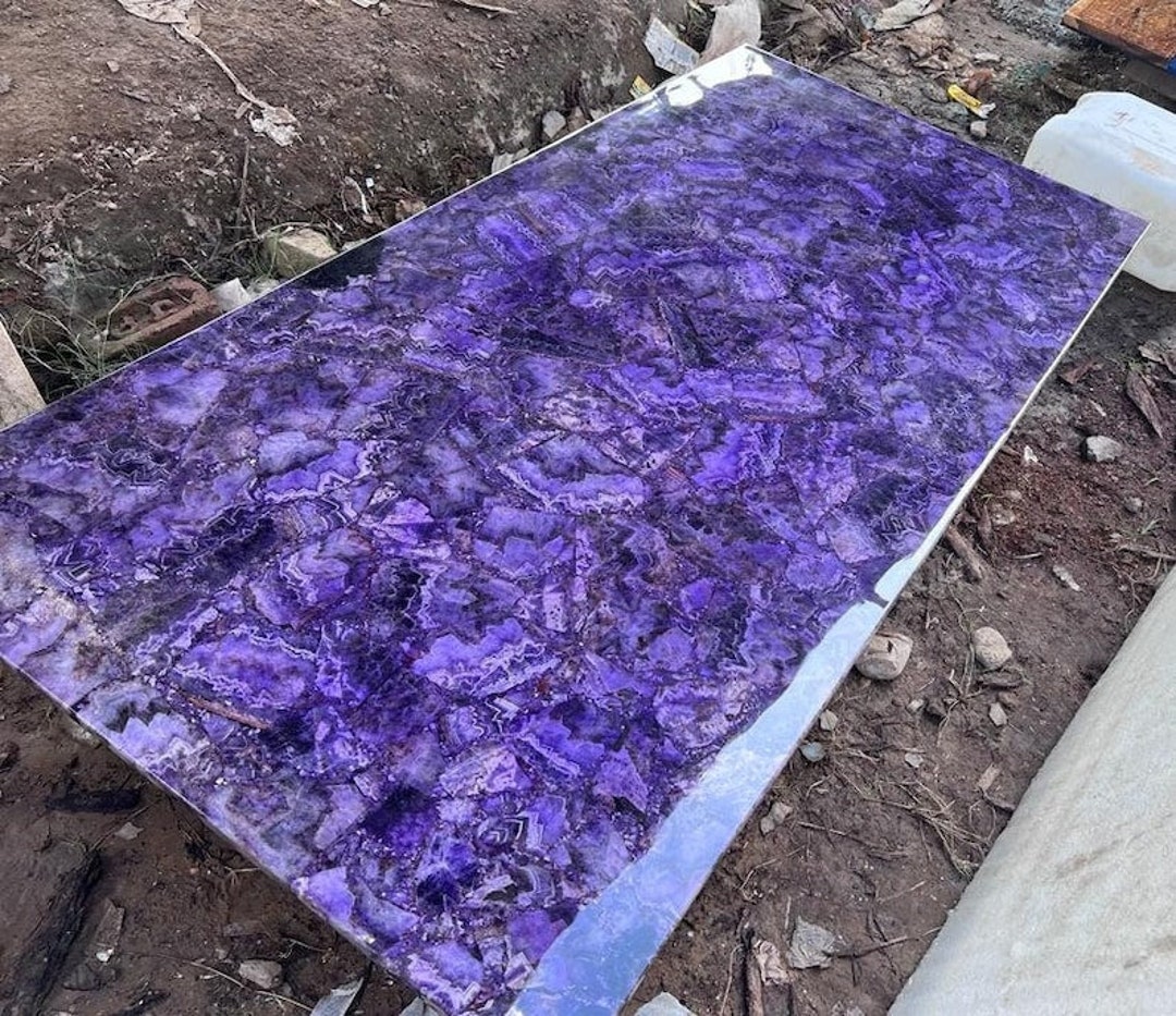 Amethyst Coffee Center Table Top / Amethyst Stones Kitchen Counter Top ...