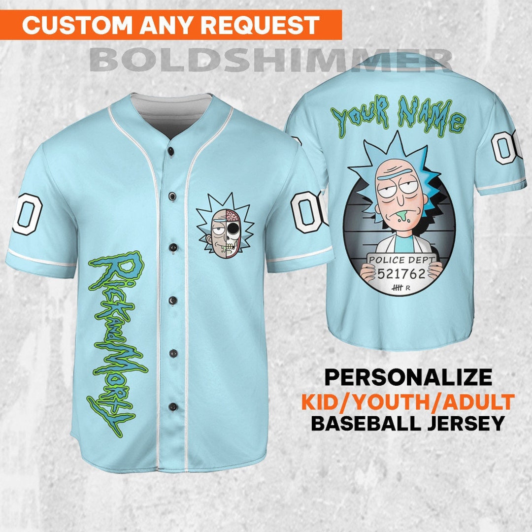 Custom Rick and Morty Rick Brain Rick and Morty Fans Jersey - Etsy
