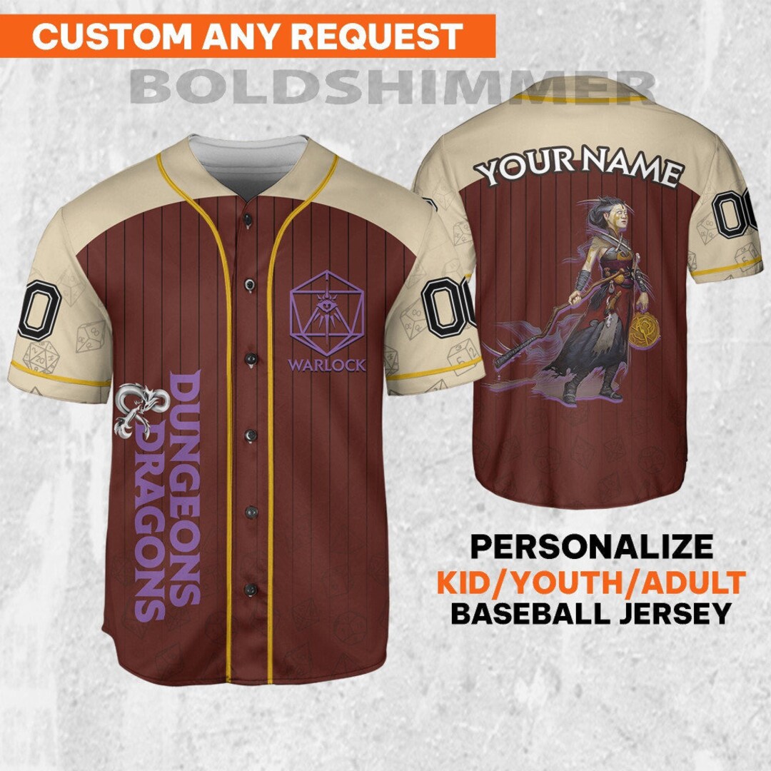 Custom Dungeons and Dragon Class Warlock Personalize Kids - Etsy