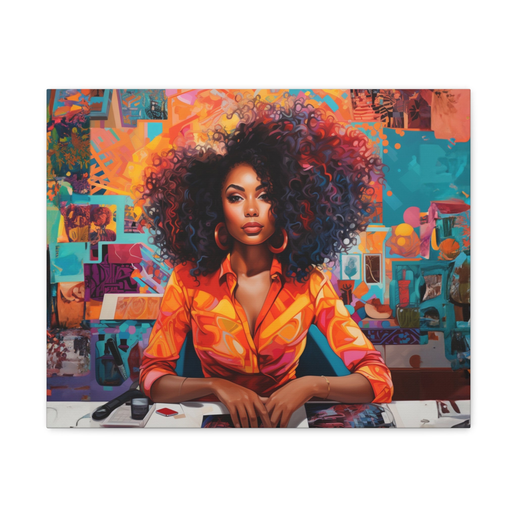 Office Black Girl Art, Office Decor, Abstract Art, Home Decor ...
