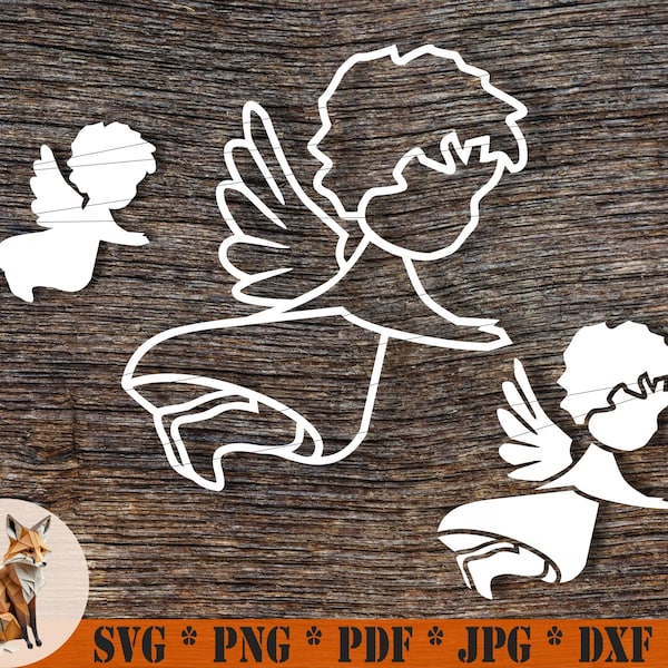 Angel Baby Outline Svg - Etsy
