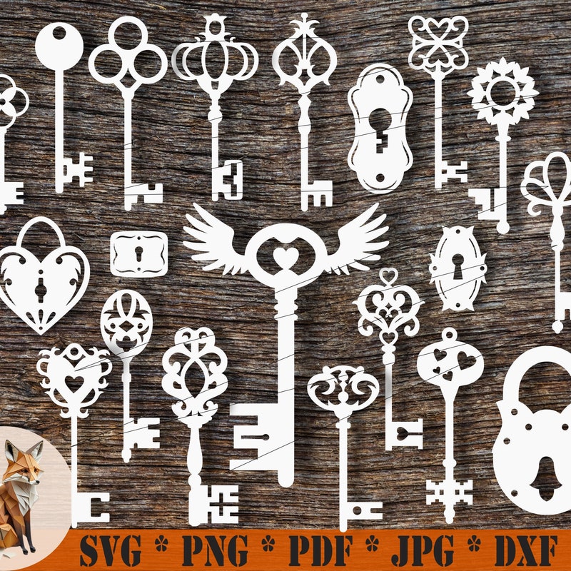 Skeleton Key Art - Etsy