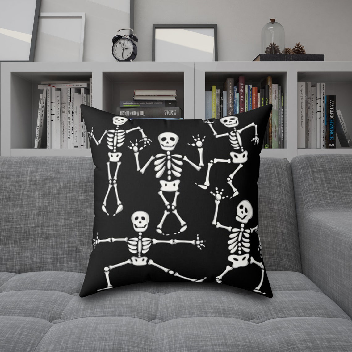 Skeleton Pillow | Halloween Decoration | Halloween Decor | Dancing ...