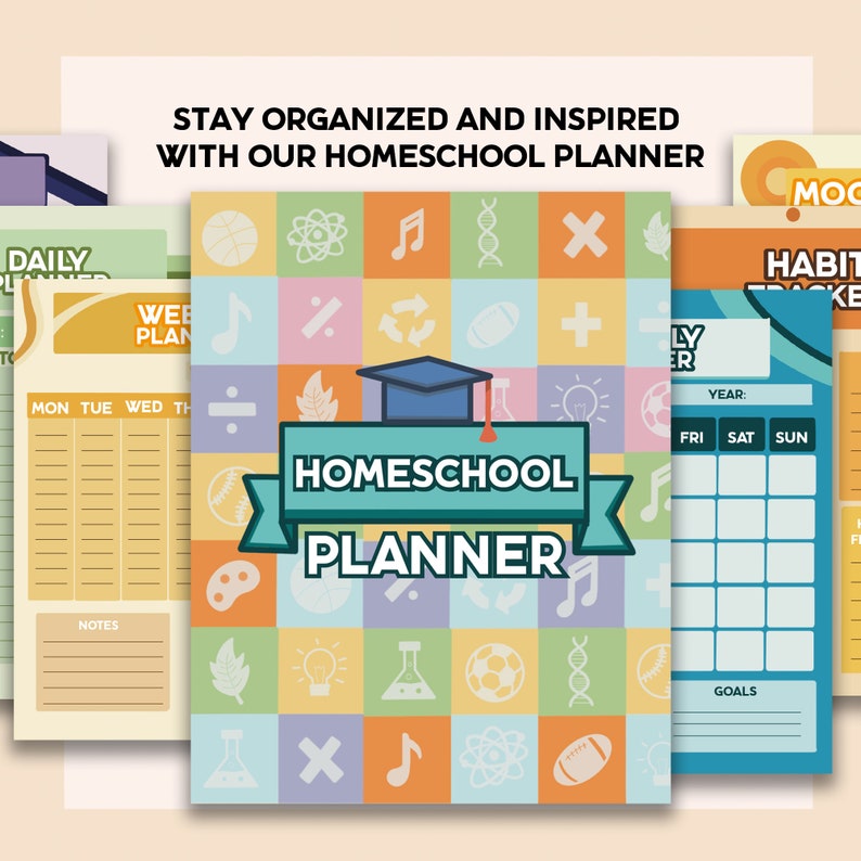 Homeschool Planner Pages | Printable Homeschool Planner Pages | Lesson ...