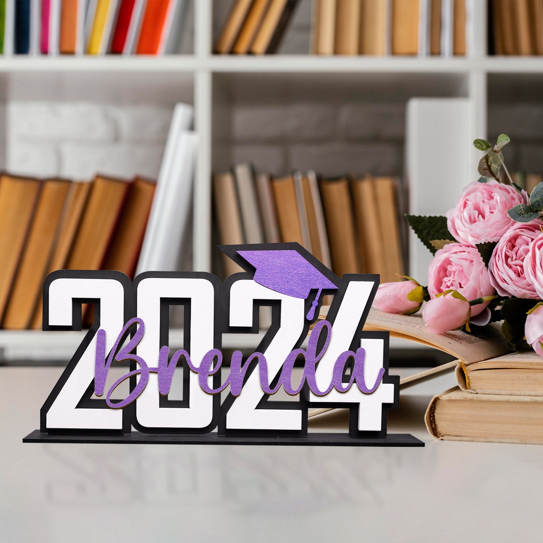 Personalized Graduation Sign, Custom Sign With Name, Gift for Graduate ...