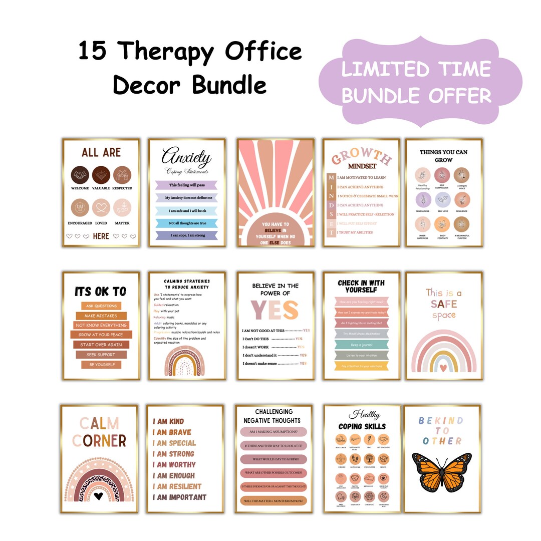 Therapy Office Wall Art. Phycology Wall Art , School Wallart, Readymade ...