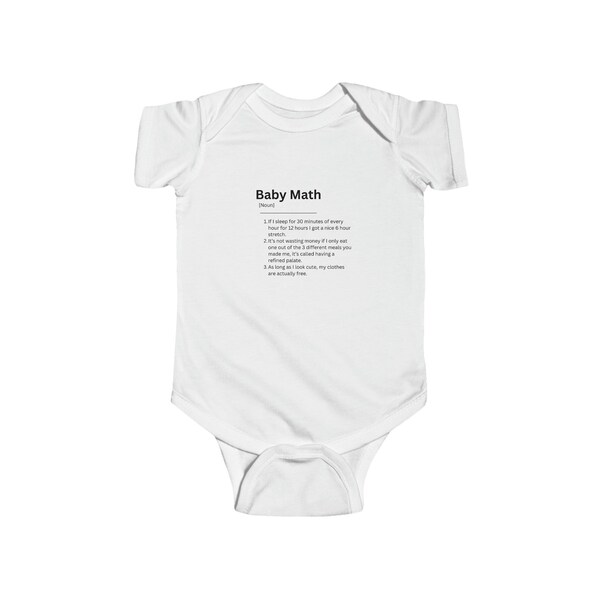 Math Baby - Etsy