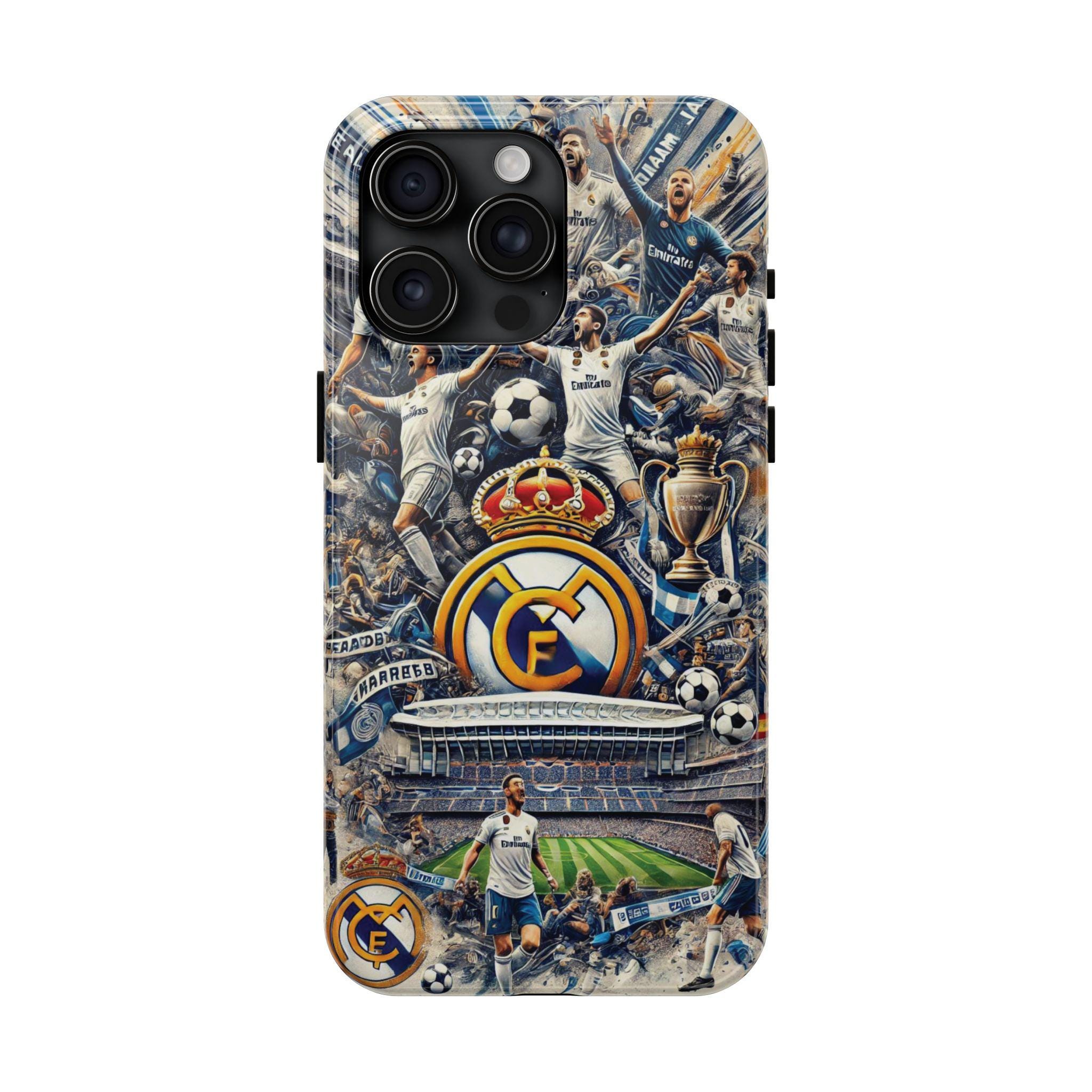 Real Madrid iPhone Case, Football Team iPhone Cover, iPhone 16 Pro Max ...