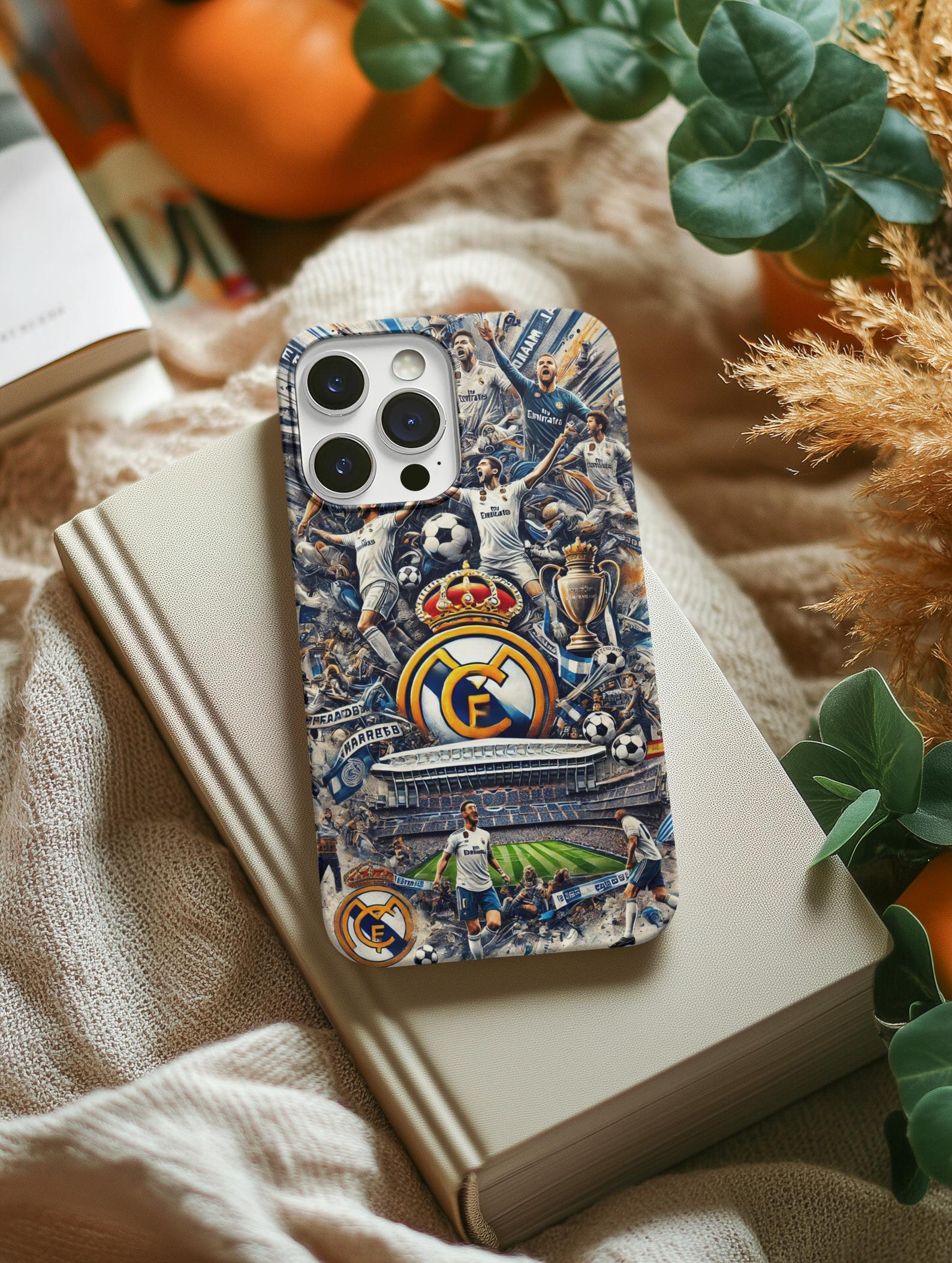 Real Madrid iPhone Case, Football Team iPhone Cover, iPhone 16 Pro Max ...