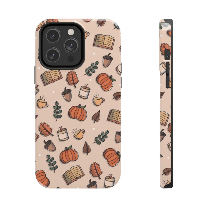 Autumn Aesthetic Phone Case, Cozy Fall Vibes iPhone Case, Pumpkin Spice ...