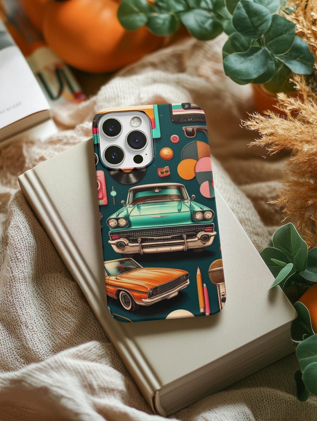 Retro Collage iPhone Case, Classic Retro iPhone Case, iPhone 16 Pro Max ...