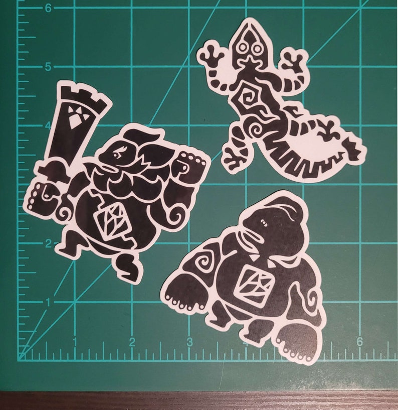 Legend of Zelda Age of Calamity Loading Sprite Inspired Stickers, 3 by ...