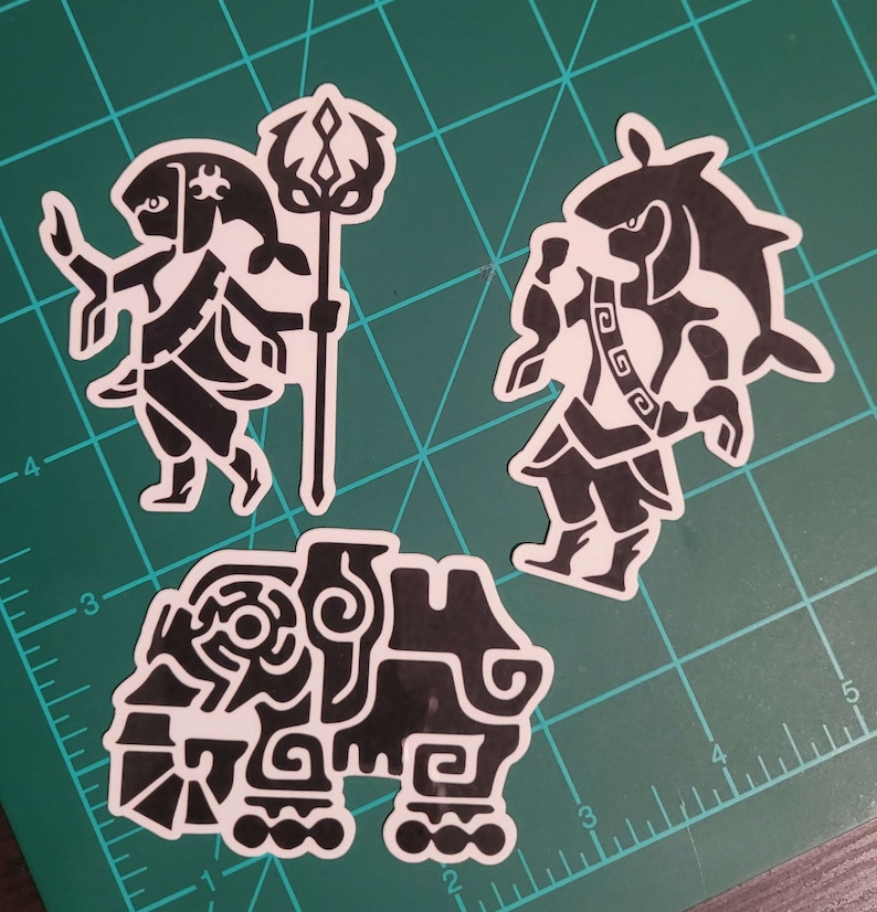 Legend of Zelda Age of Calamity Loading Sprite Inspired Stickers, 3 by ...