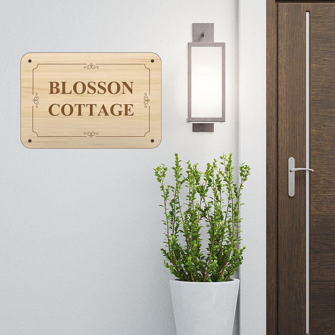 Personalised Wooden House Sign Custom Name New Home Keepsake - Etsy