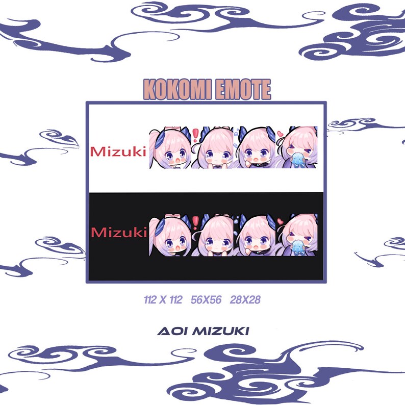 Sangonomiya Kokomi Genshin Impact Emote Set para - Etsy México