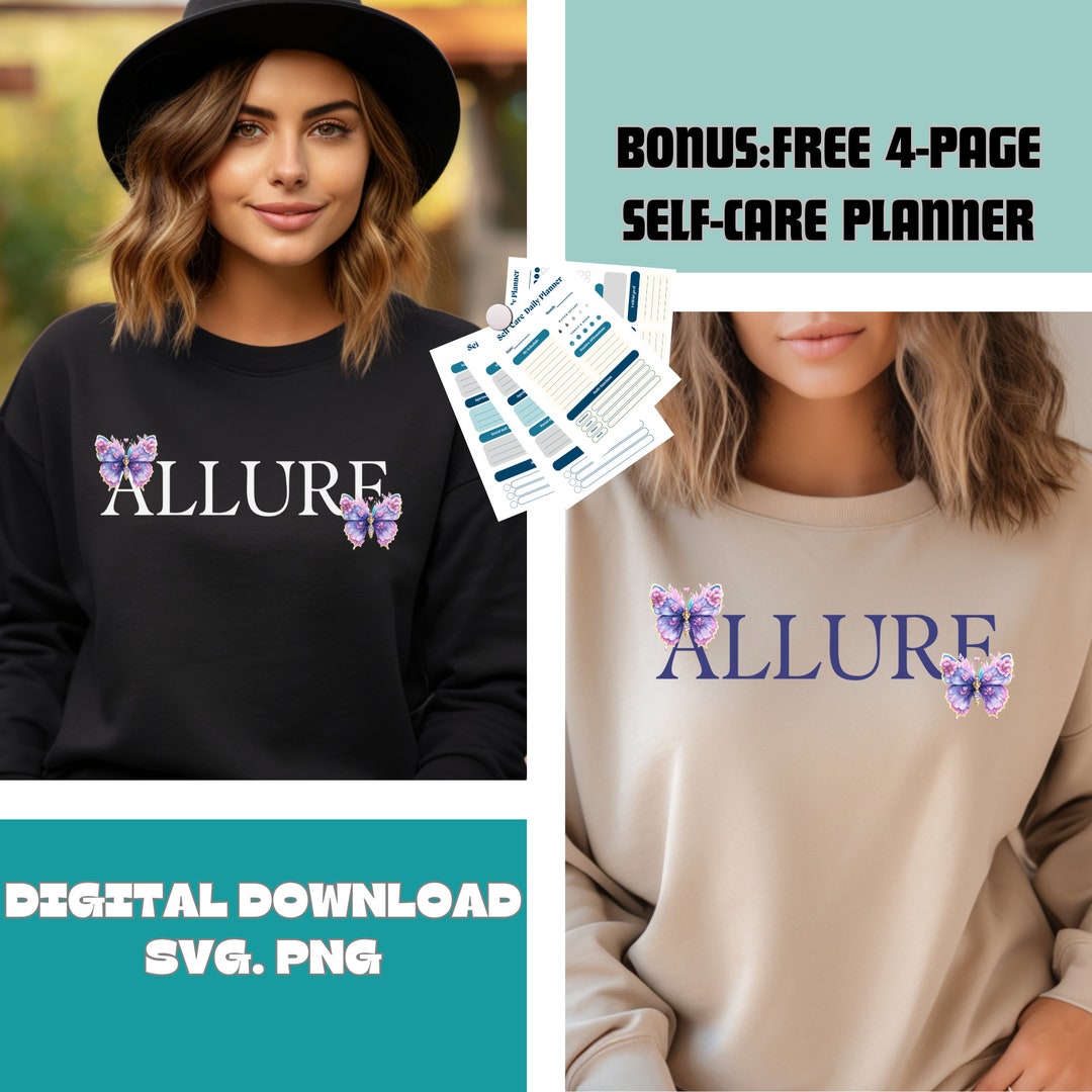 Allure Butterfly Design Svg Png Inspirational Svg Svg Files - Etsy