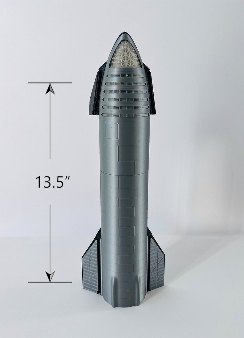 3D Printed Spacex Starship - Etsy