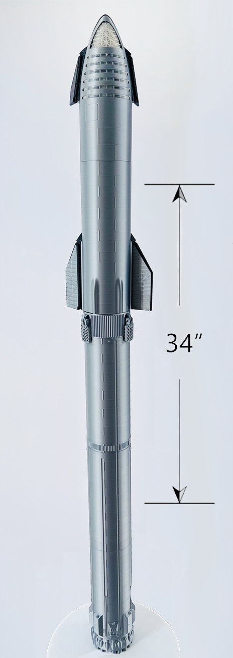 3D Printed Spacex Starship - Etsy