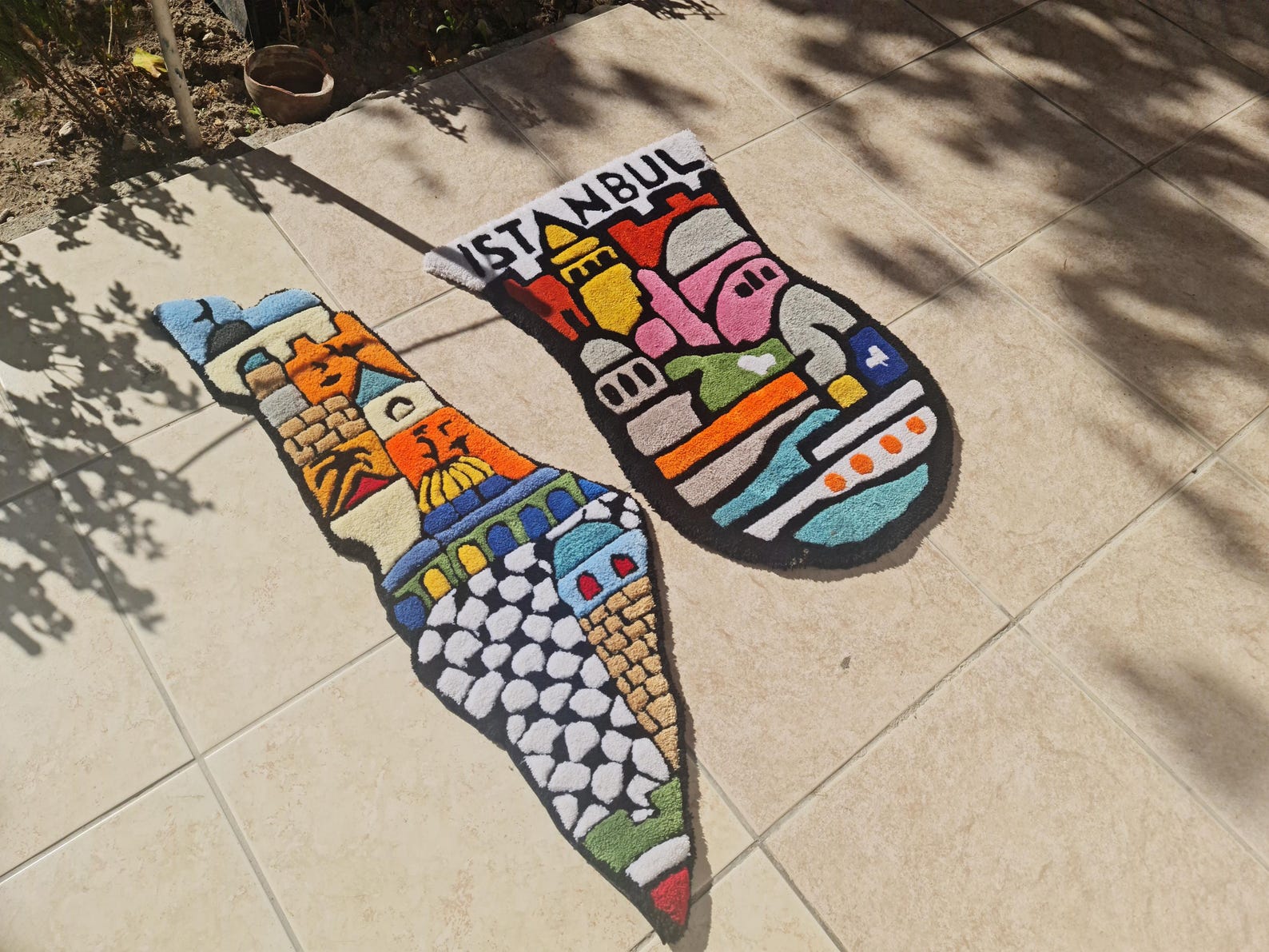 City Silhouette Tufting Rug / %100 Handmade City Rug - Etsy