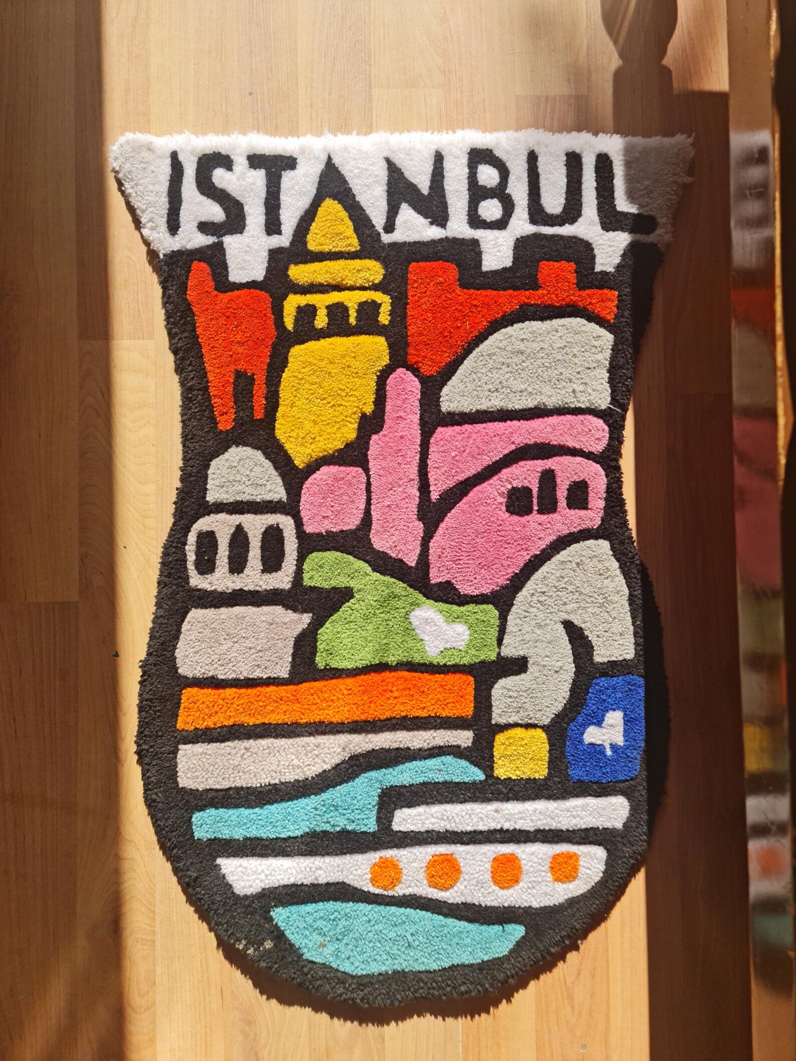 City Silhouette Tufting Rug / %100 Handmade City Rug - Etsy