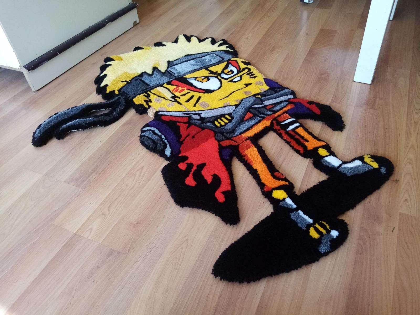 Spongebob Naruto Tufting Rug / 100% Handmade Anime Rug - Etsy
